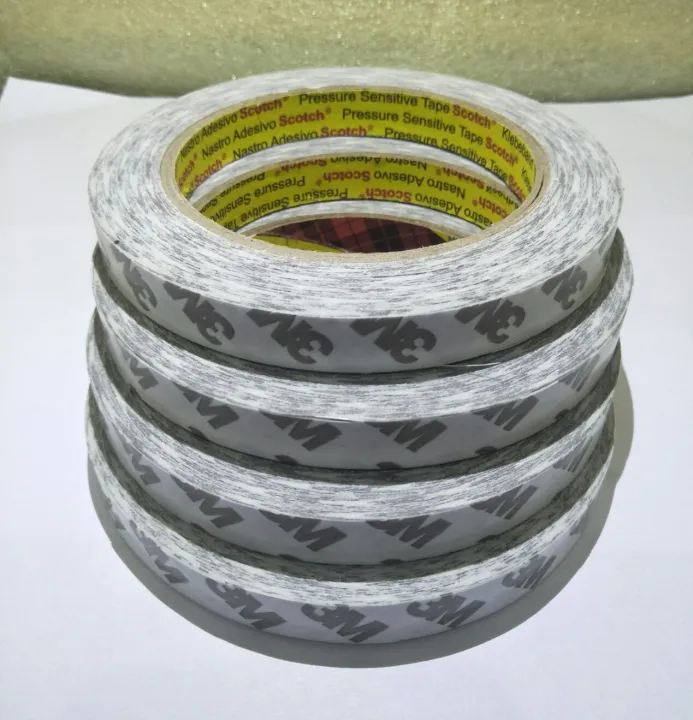 3M double tape 9075i bahan kertas tipis 12mm x 20meter | Lazada Indonesia