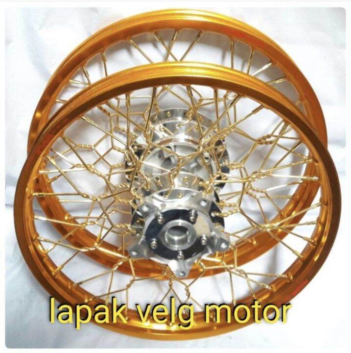 velg jari2 mx king stell kepang warna kuning | Lazada Indonesia