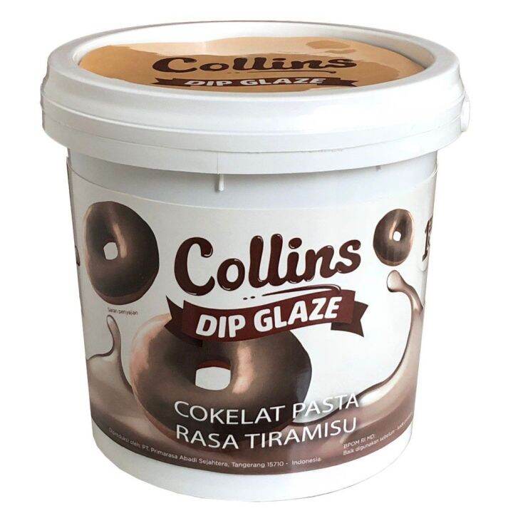 Collins Dip Glaze Tiramisu 1kg Cokelat Pasta Rasa Tiramisu | Lazada ...