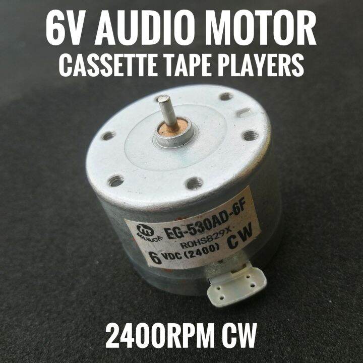 Audio Motor for Cassette Tape Players 6V 2400rpm CW | Lazada PH