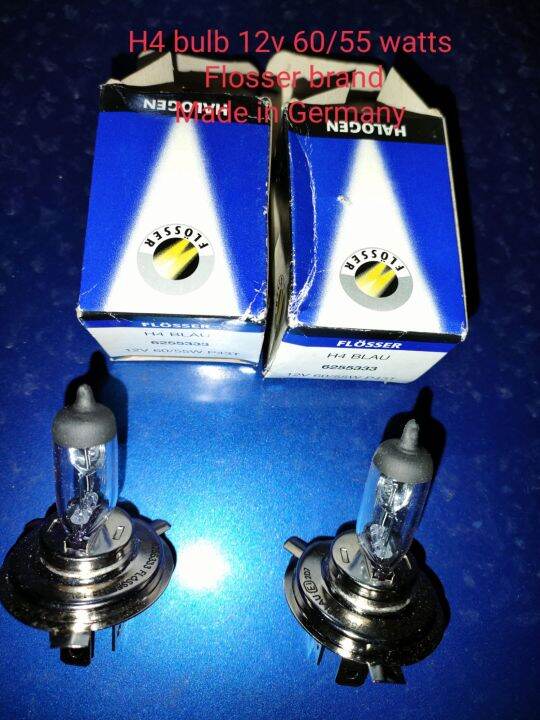 Flosser H4 Super White Bulb - 12v 60/55 watts - Original Made in ...