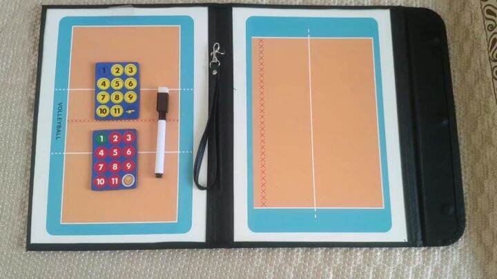 Foldable Volleyball Magnetic Tactic Board Coaching Strategy Board with ...