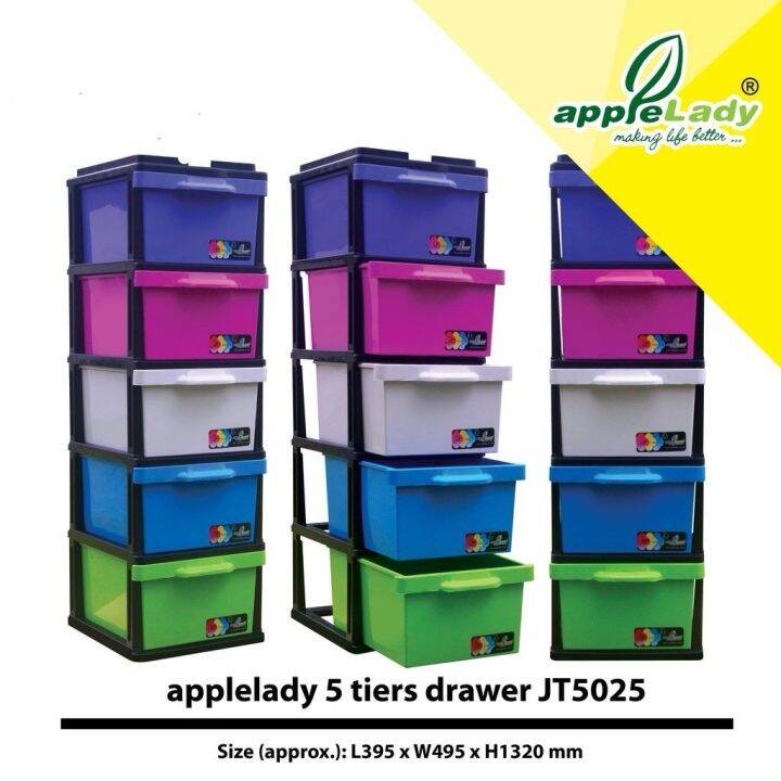 Applelady 5Tier Cabinet Drawer | Lazada