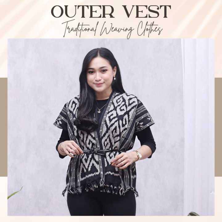 Outer Tenun Ikat Etnik QW1 | Lazada Indonesia