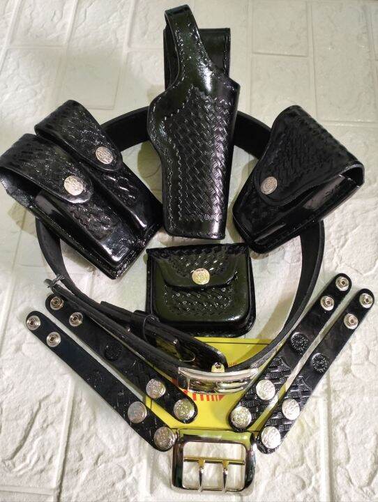 pnp belt leather duty rig set (j*rdan makapal) | Lazada PH