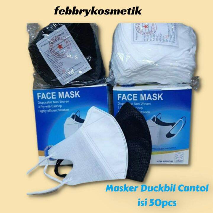 Masker Duckbil Masker Murah Masker Cantol isi 50pcs | Lazada Indonesia
