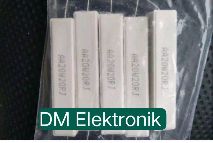 RESISTOR 20W 20 ohm putih bagus | Lazada Indonesia