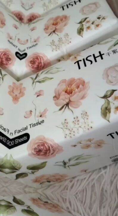 8pcs-Tish Flower Facial Tissue 4Ply 500 Sheets-1pack | Lazada PH