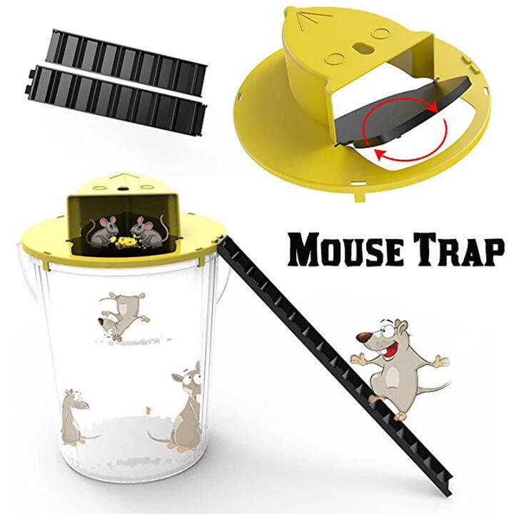 New Plastic Smart Mouse Trap Cover Automatically Reset Flip Mouse ...