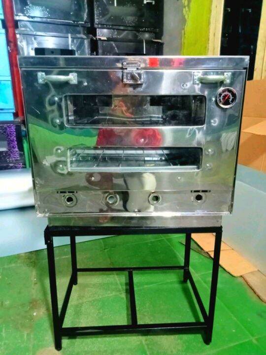 oven gas stenlis ukuran 60x40x55 api atas bawah | Lazada Indonesia