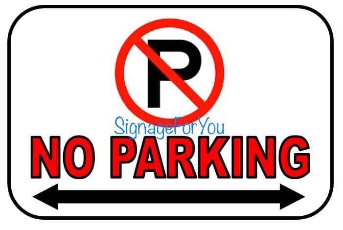 No Parking Signage Hard PVC 8 x 11 inches | Lazada PH