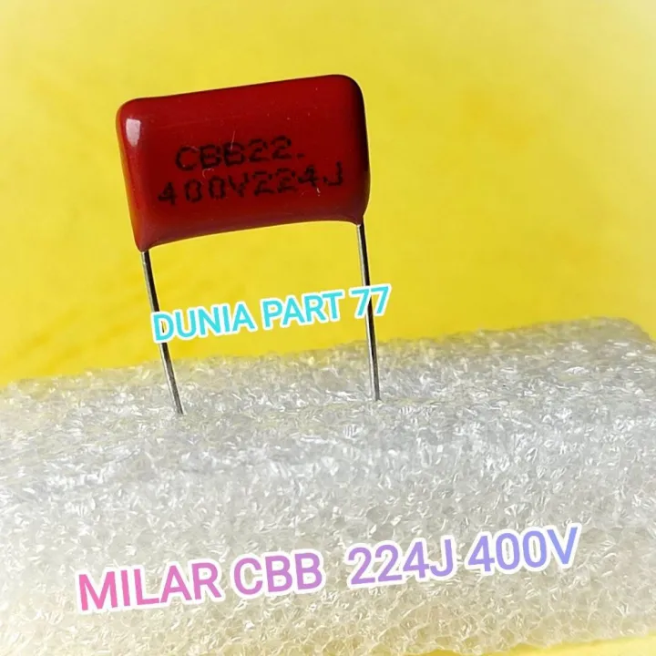 CAPACITOR MILAR 224J 400V KAPASITOR MYLAR 224J 400V 224 J | Lazada ...