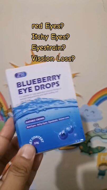 Buy 1 Take 1 Blueberry Eye Drops Itchy Relieves Dry Eyes Sore Red Eyes ...