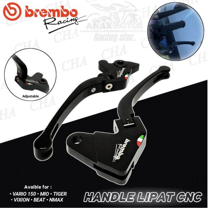 original brembo handle rem set lipat black rem tangan brembo mio beat ...