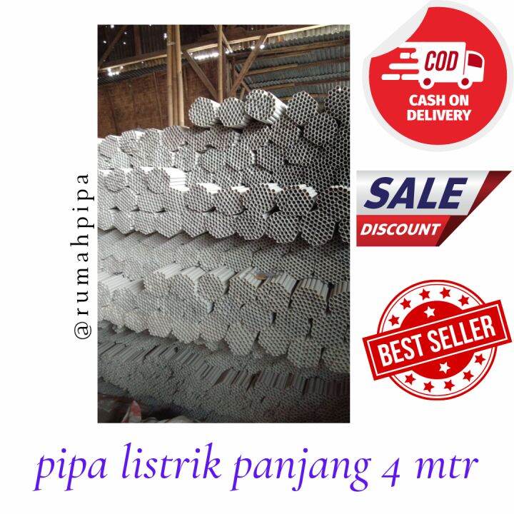 Pipa Conduit 20MM Panjang 3mtr warna putih | Lazada Indonesia
