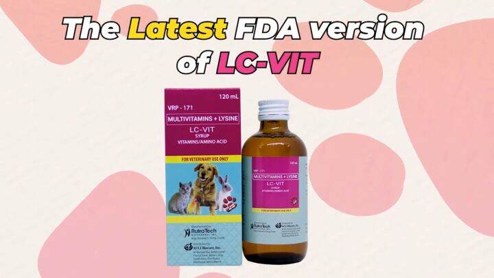 LC Vit - Vitamins Syrup for Our Beloved Pets Dog and Cat 60ml and 120ml ...
