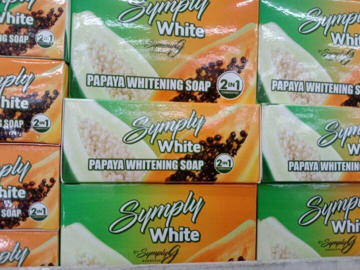 SIMPLY WHITE PAPAYA WHITENING SOAP 130g x 4 pcs | Lazada PH