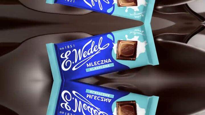 E.Wedel Dark Chocolate With Espresso Flavour Filling ดาร์กช็อกโกแลต สอด ...