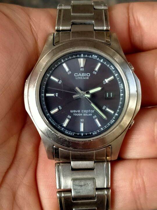 นาฬิกา Casio lineage wave ceptor tough solar ถ่าน สภาพดี | Lazada.co.th