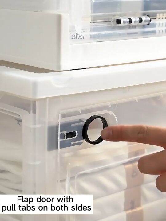 COD 120L Clear Storage Box Organizer Foldable Storage Box For Clothes ...