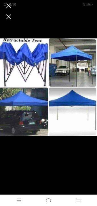 RETRACTABLE TENT sizes - 2X2,2X3,3X3,3X4.5,3X6 available red/blue ...