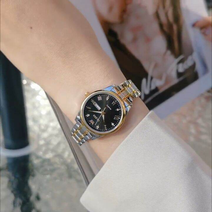 New automatic movement watch ladies luminous waterproof steel tide ...