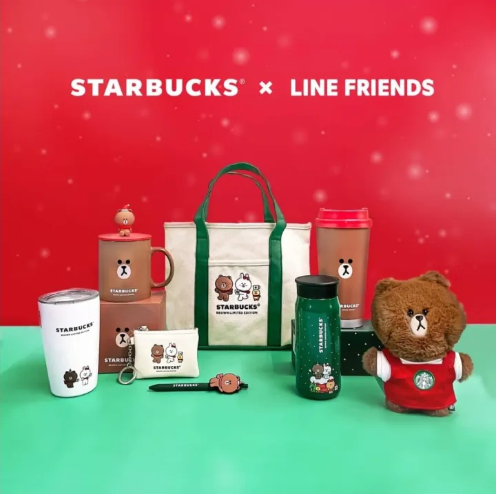 (ของแท้)(ส่งฟรี) คอลเลคชั่นสุดพิเศษ Line friends x Starbucks Collection ...