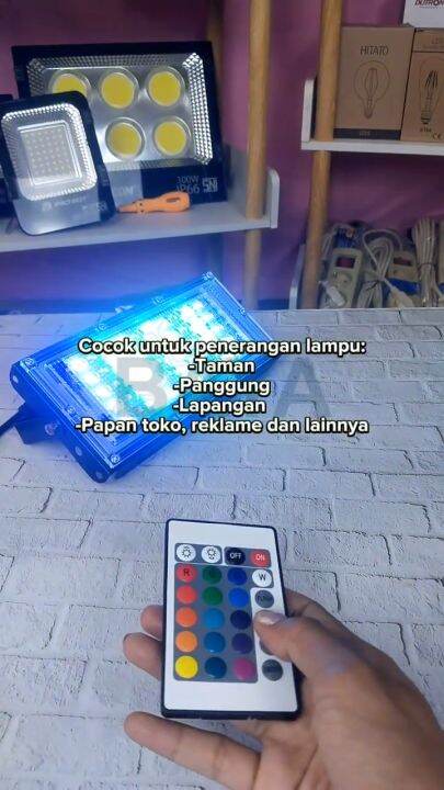 Lampu tembak LED sorot tembak floodlight slim SMD 50w 50 w 50watt 50 ...