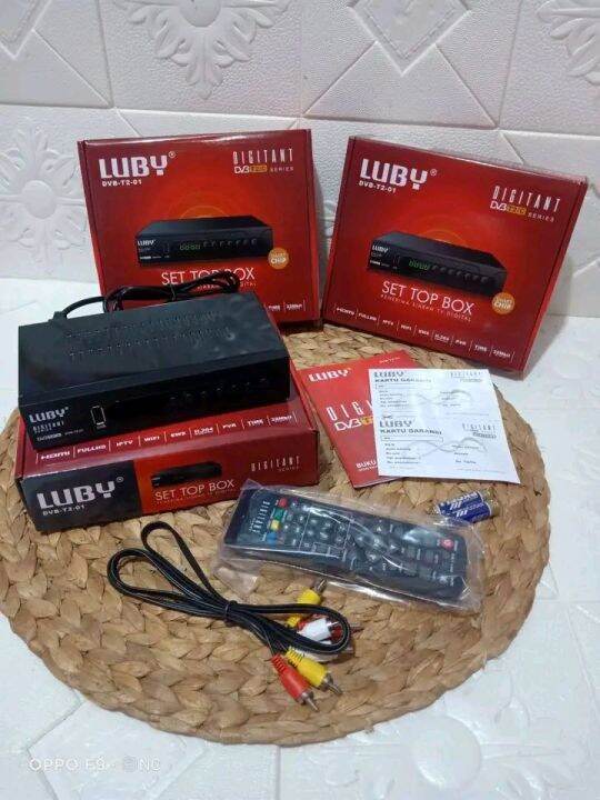 cod set top box merek luby dvb T2 analog ke digital setbok tv digital full HD | Lazada Indonesia