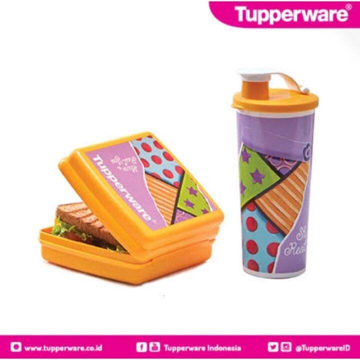 sandwich lunch set tupperware | Lazada Indonesia