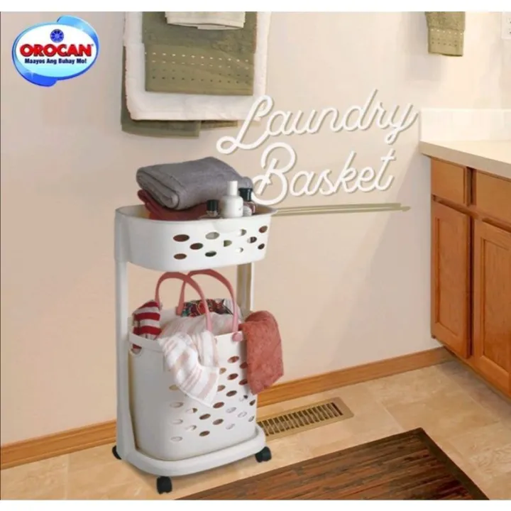 Orocan Laundry Basket on Wheels | Lazada PH