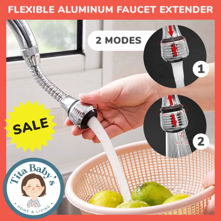 Tita Baby's Flexible Aluminum Faucet Gripo Extender for Kitchen Sink on ...
