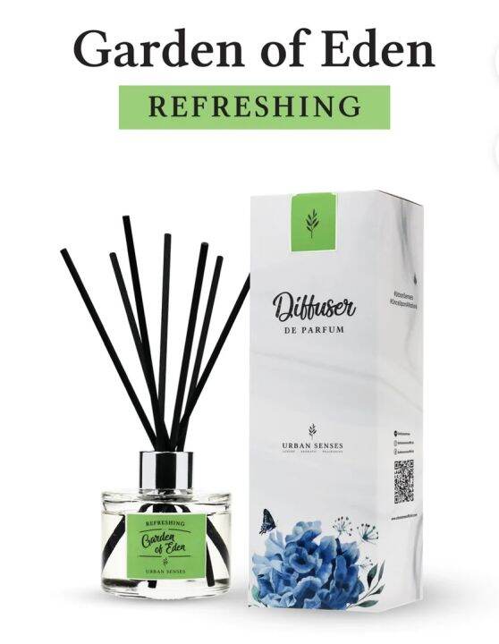 Urban Senses : DIFFUSER GARDEN OF EDEN ก้านไม้หอม ใช้ได้นาน 4-5 เดือน ...