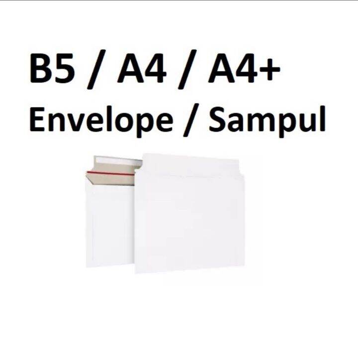 White Cardboard Envelope A4 A5 Document White Envelope Hard Cover ...
