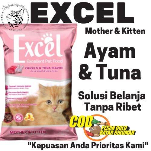 Excel Makanan Kucing Mother and Kitten | Lazada Indonesia