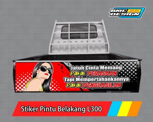 stiker pintu belakang L300 dan all pick up | Lazada Indonesia