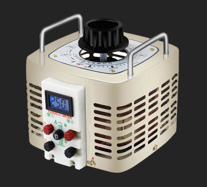 ใหม่ VARIAC TDGC2-3KVA 0-250V 12A จอดิจิตอล วาริแอค หม้อแปลงแกนหมุน ...