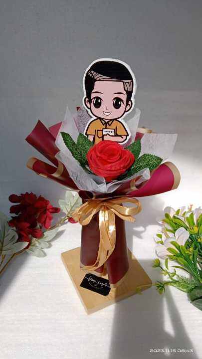 BUKET HARI GURU/BUKET MINI HARI GURU/BUKET BUNGA HARI GURU | Lazada ...