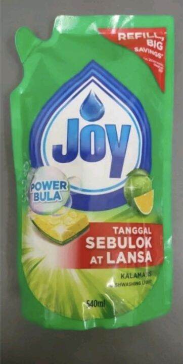Joy Concentrate Kalamansi Dishwashing Liquid Refill 540mL | Lazada PH