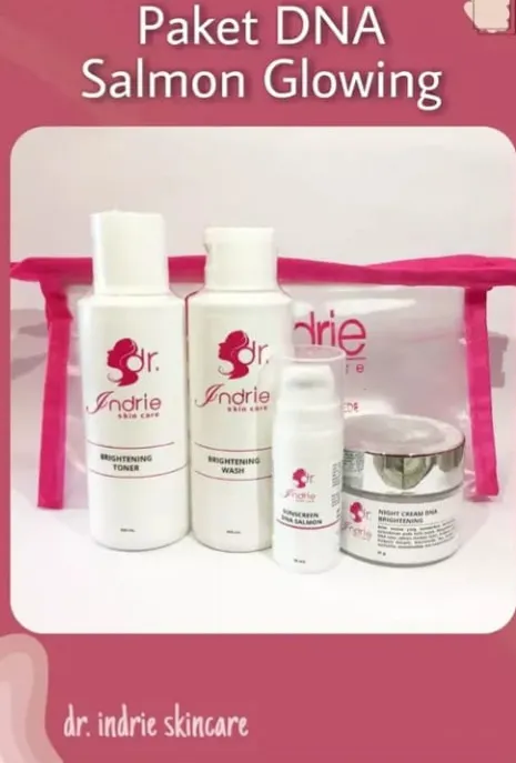 PAKET CREAM DNA SALMON GLOWING BY DR INDRIE SKINCARE BPOM | Lazada ...