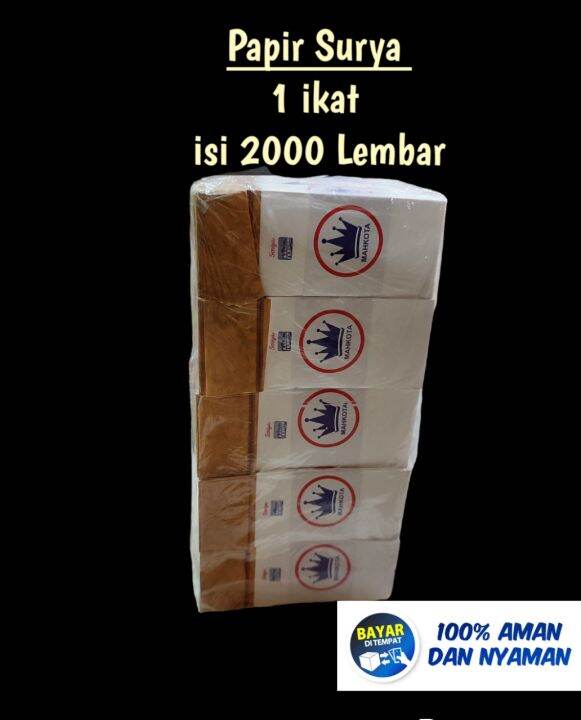 Kertas Papir Manis Surya Pabrikan Original 2000 Lembar 1 Bendel ...
