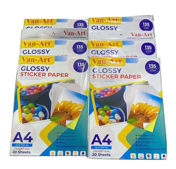 Kertas Photo Sticker Murah ||Glossy Photo Sticker Premium Paper||Kertas ...