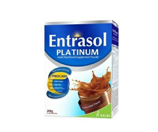 Entrasol Platinum Adult Nutritional Supplement Powder Choco Flavor ...