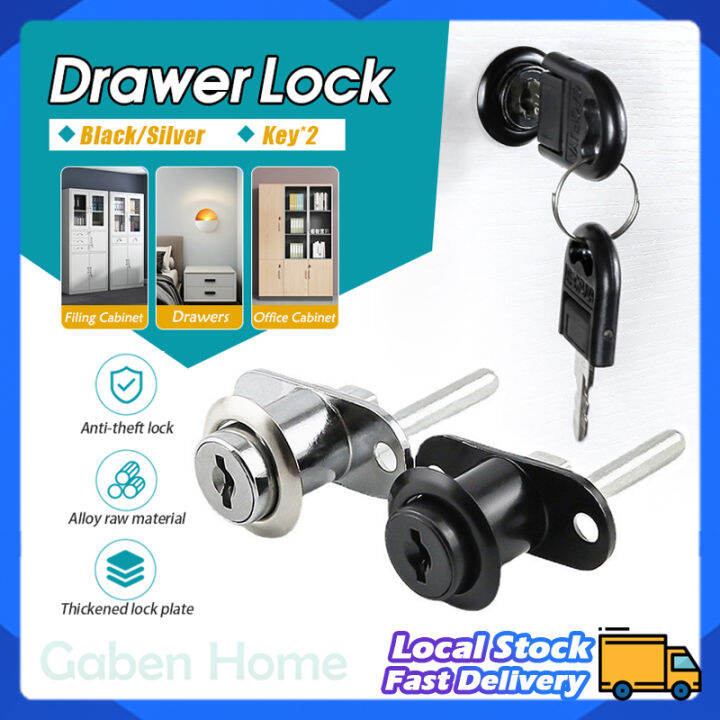 Cabinet Locks Three Drawer Interlock Central Drawer Cylinder Cam Lock ...