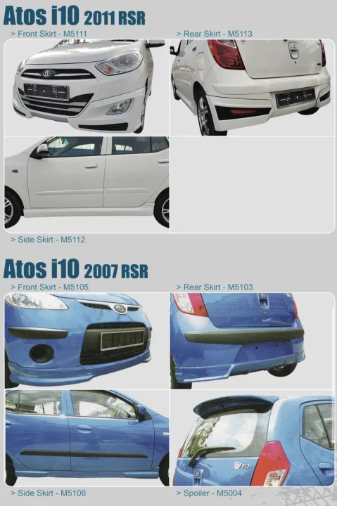 Hyundai atos I10 2011 2012 2013 RSR bodykit body kit front side rear ...