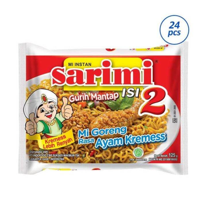 Sarimi isi 2 Mi Goreng Ayam Kremes (24 pcs/125g/1 dus) | Lazada Indonesia