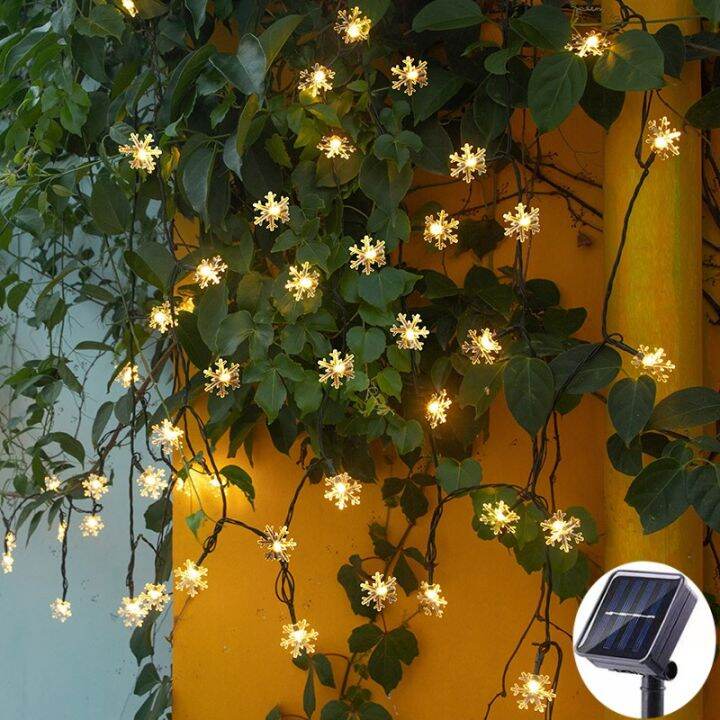5M 20LED Solar Xmas Lights Outdoor Waterproof Heavy Duty Christmas ...