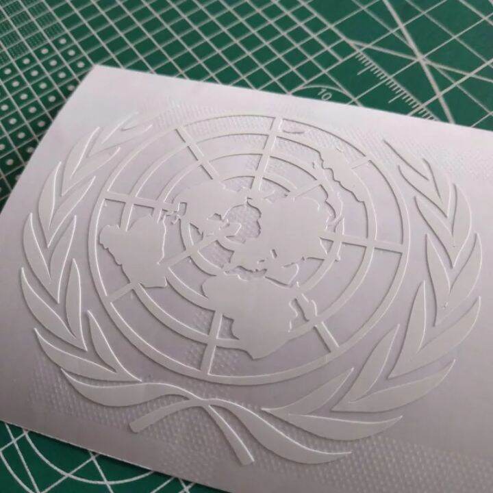 Stiker cutting logo pbb un UNITED NATIONS | Lazada Indonesia