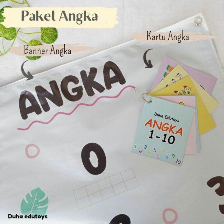 Wall banner angka + flashcard angka / Mainan Edukatif | Lazada Indonesia