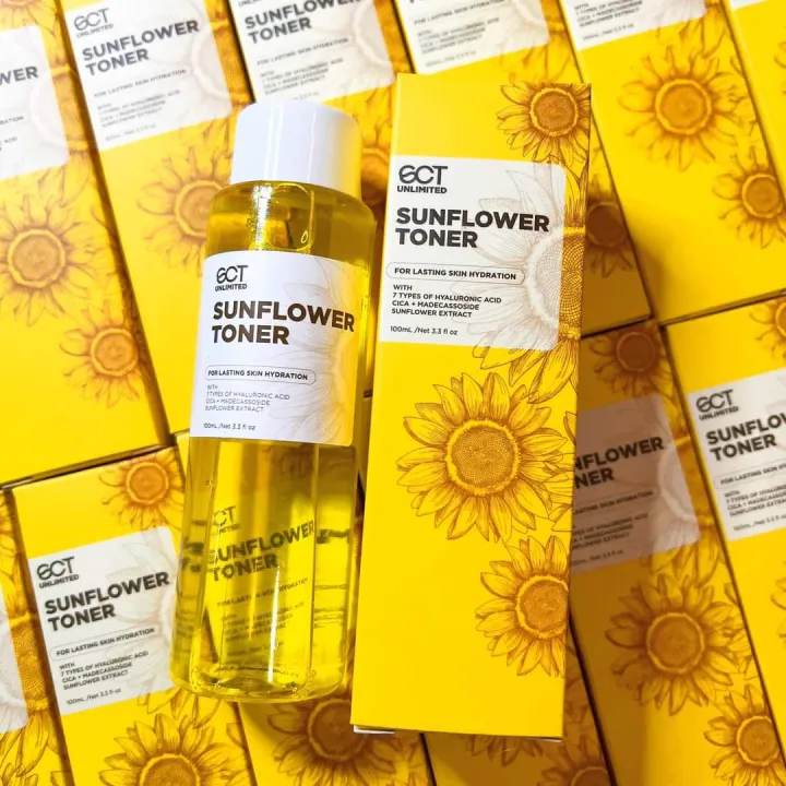 SCT Unlimited Sunflower Toner with 7 Types of Hyaluronic Acid, Cica ...